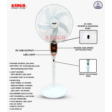 Rechargeable Fans – Sogo Home Store